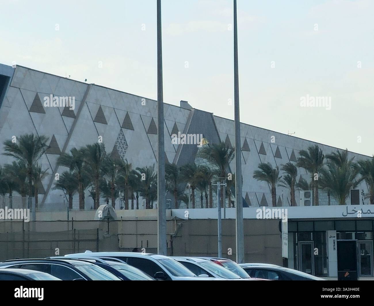 Giza, Egypt, February 22 2025: External view near The Grand Egyptian ...
