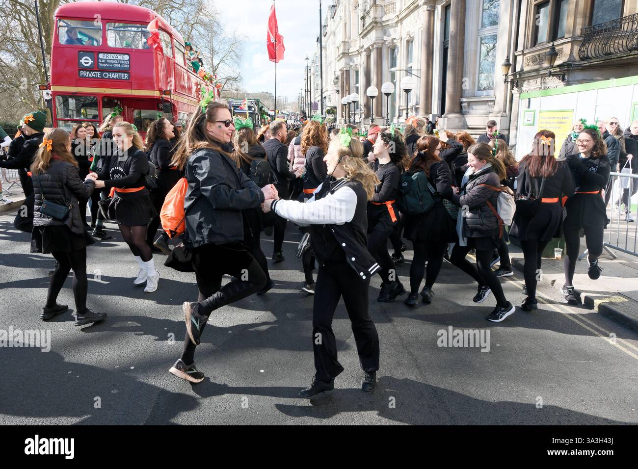 Piccadilly, London, UK. 16th Mar 2025. The London St Patrick's Day ...