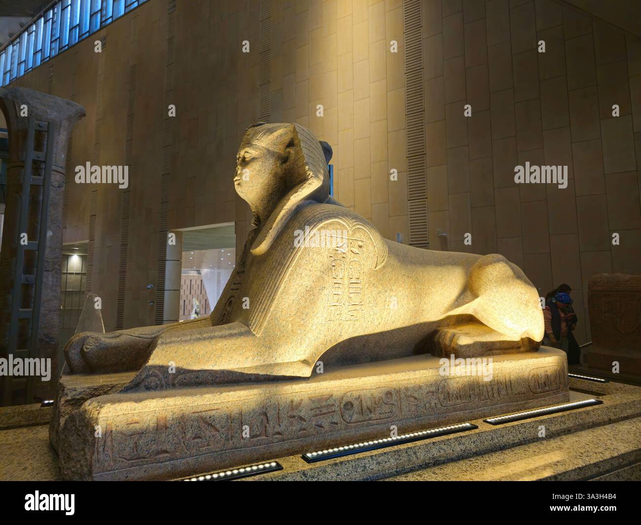 Giza, Egypt, February 22 2025: The Sphinx statue from The Grand ...