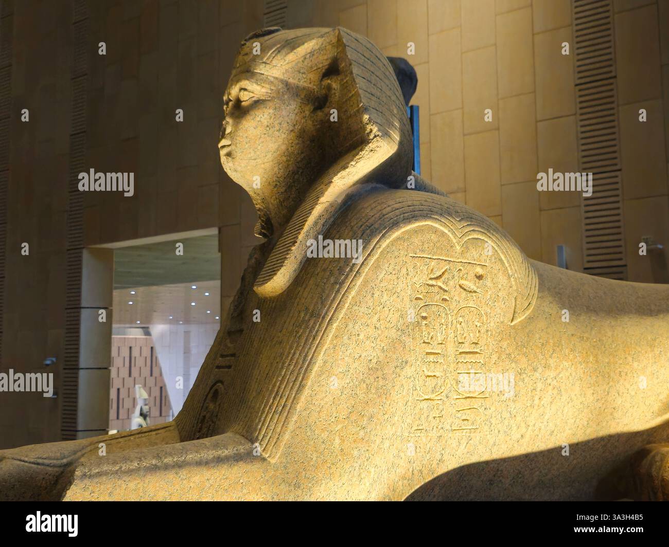 Giza, Egypt, February 22 2025: The Sphinx statue from The Grand ...