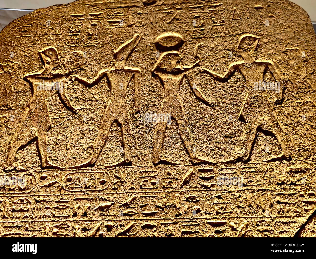 Giza, Egypt, February 22 2025: Rhetorical stela of king Ramsses II from ...
