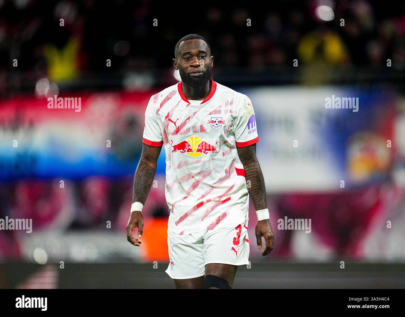 March 15 2025: Lutsharel Geertruida of RB Leipzig looks on during a 1 ...