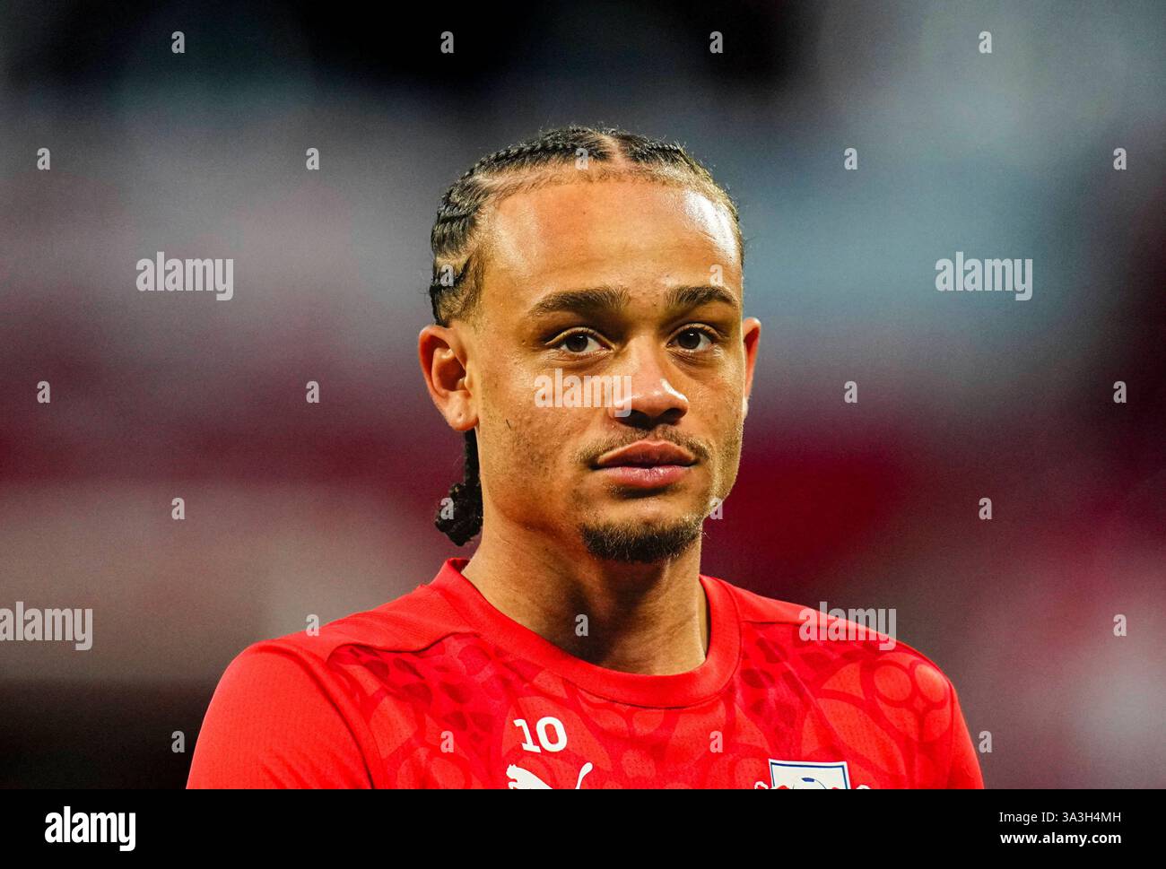 March 15 2025: Xavi Simons of RB Leipzig looks on during a 1 ...