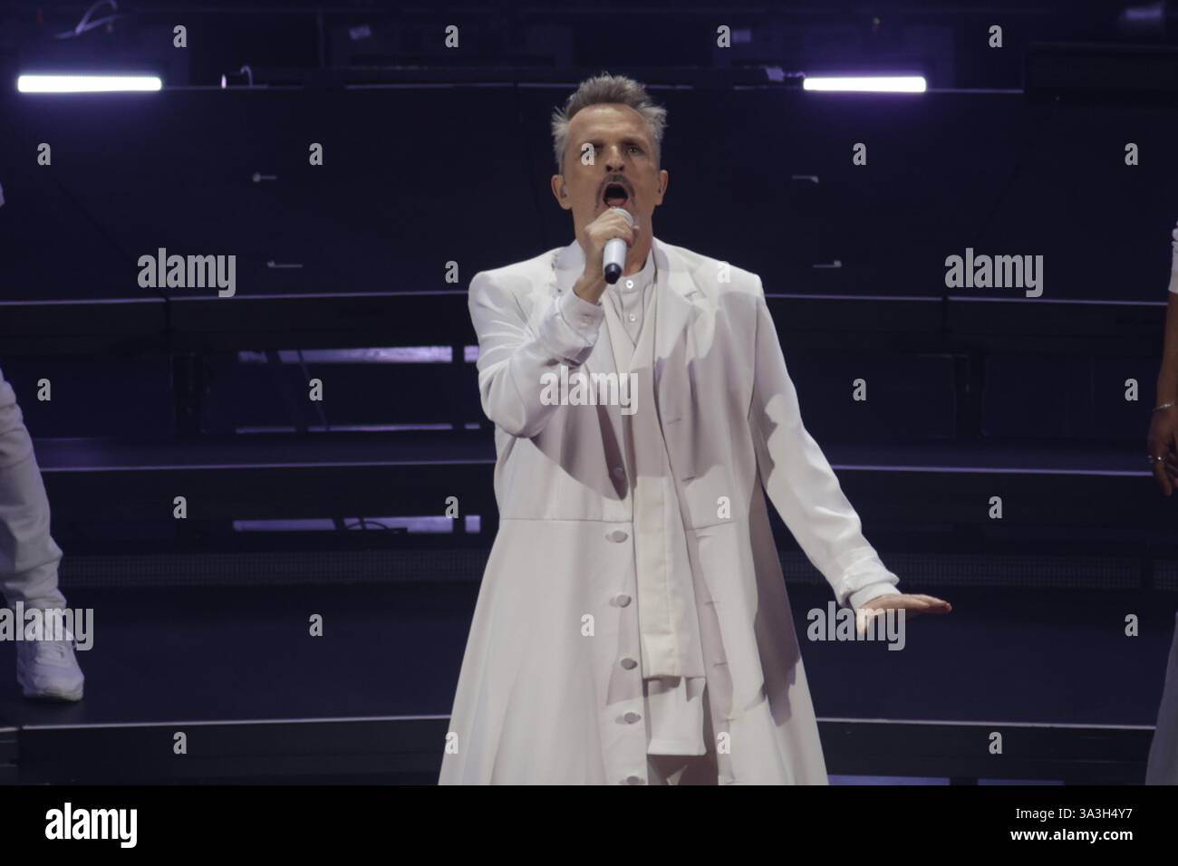 Mexico City, Mexico. 14th Mar, 2025. Spanish singer Miguel Bose ...