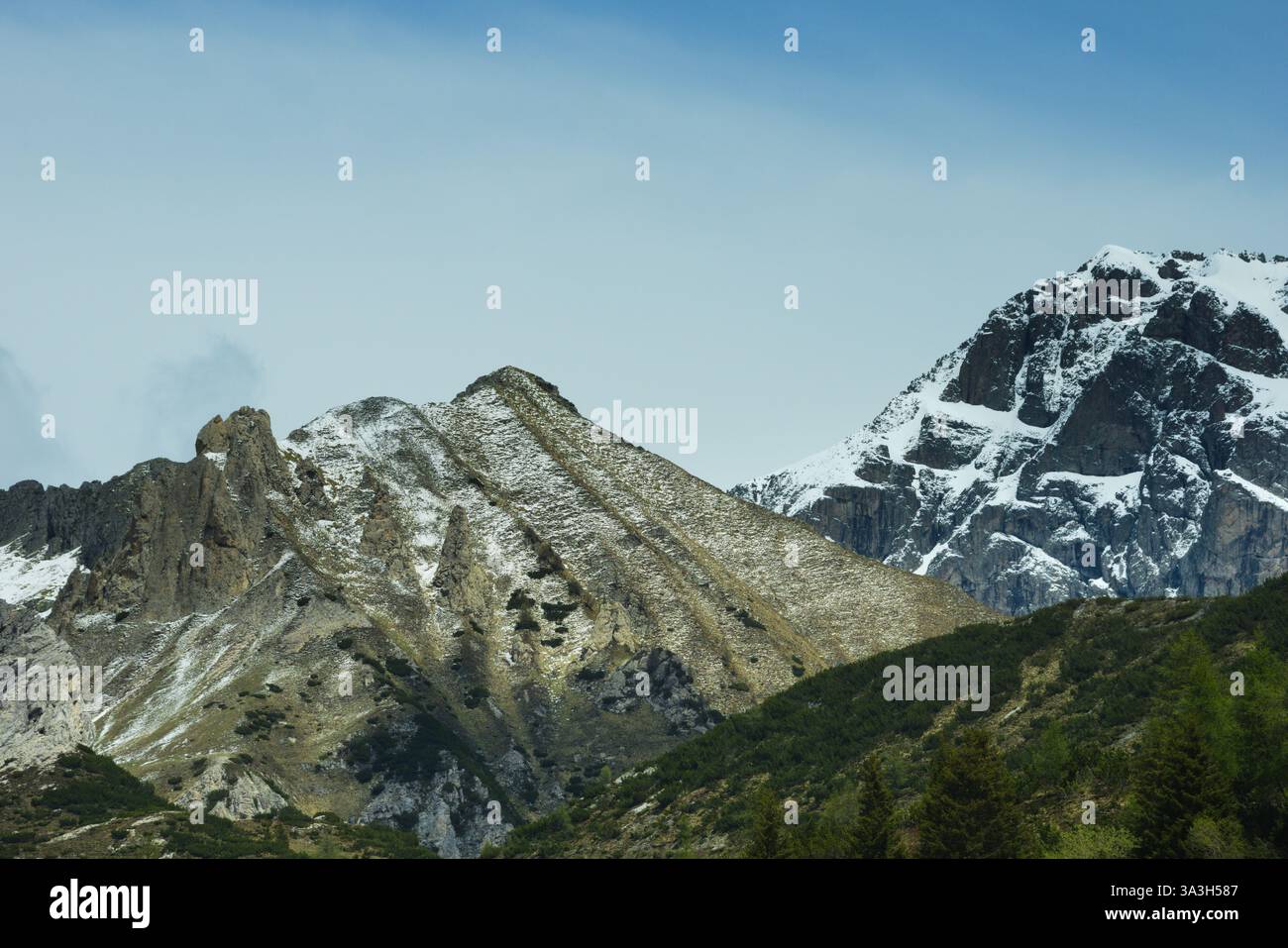 Alpine peaks of the Adamello group. Val Camonica (Camonica Valley ...