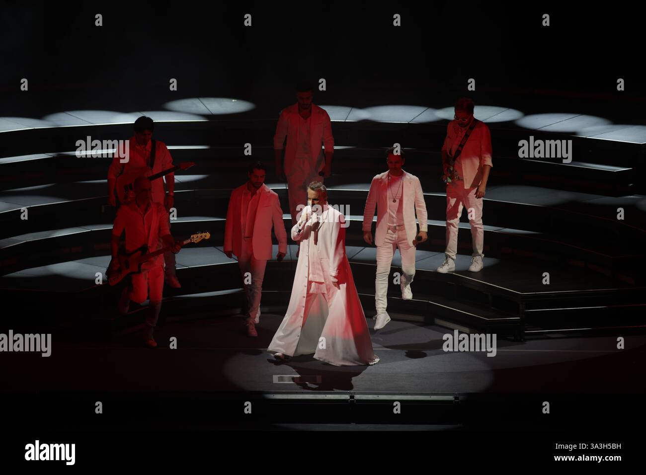 Mexico City, Mexico. 14th Mar, 2025. Spanish singer Miguel Bose ...