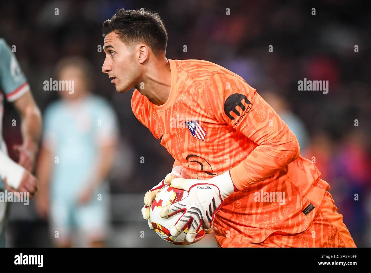 Barcelona, Espagne. 25th Feb, 2025. Juan MUSSO of Atletico Madrid ...