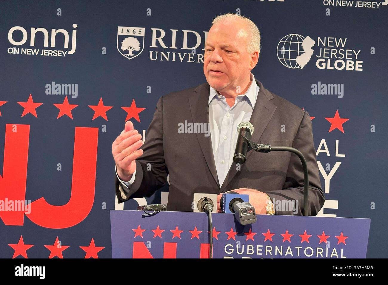 FILE - Former state Senate President Steve Sweeney speaks after the ...