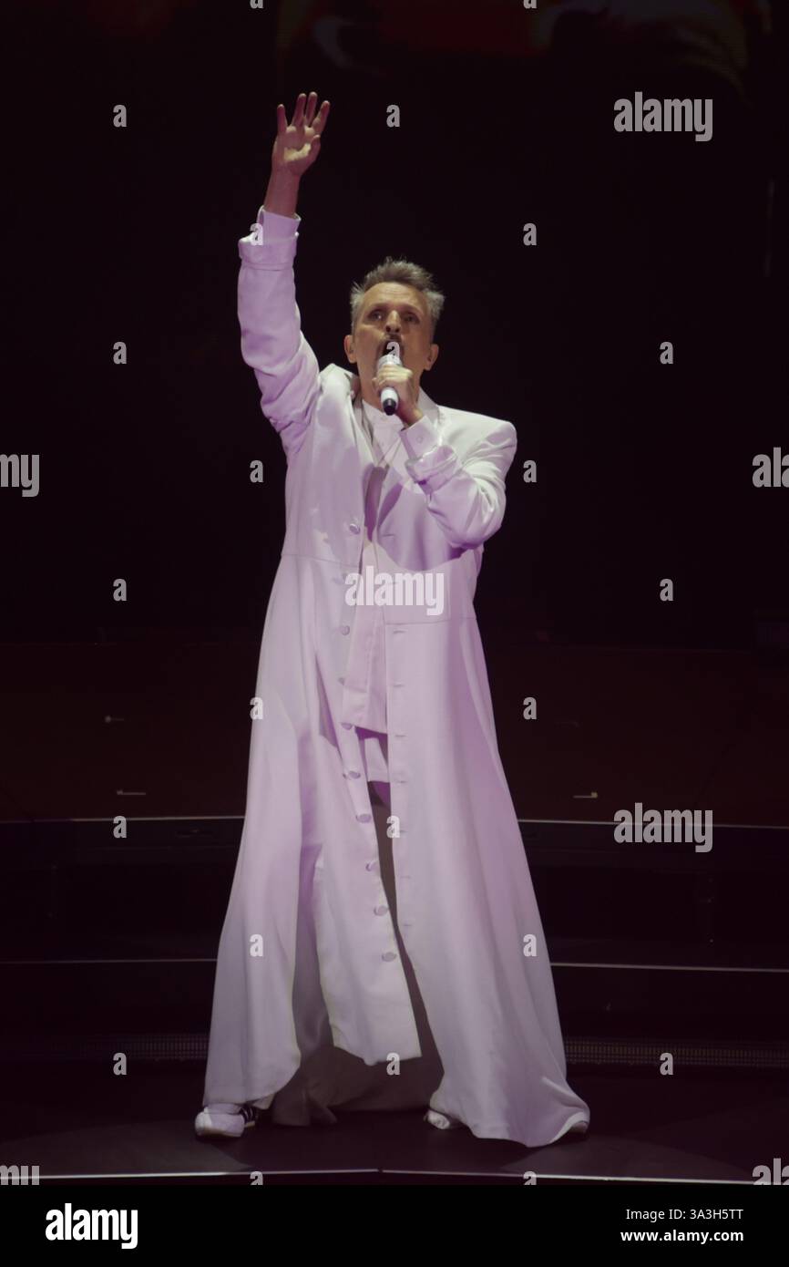 Mexico City, Mexico. 14th Mar, 2025. Spanish singer Miguel Bose ...