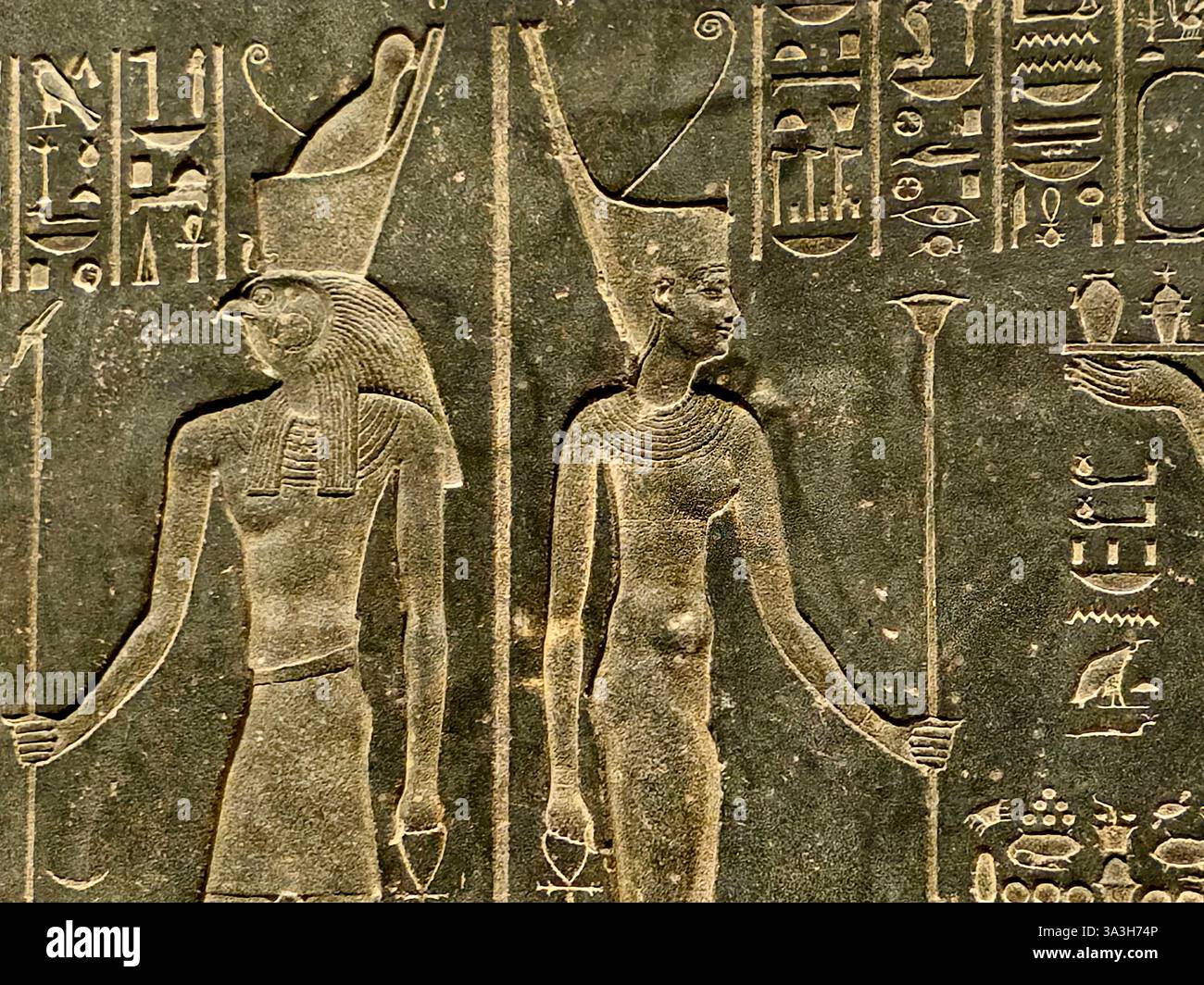 Giza, Egypt, February 22 2025: Donation stela of Ptolemy I from The ...