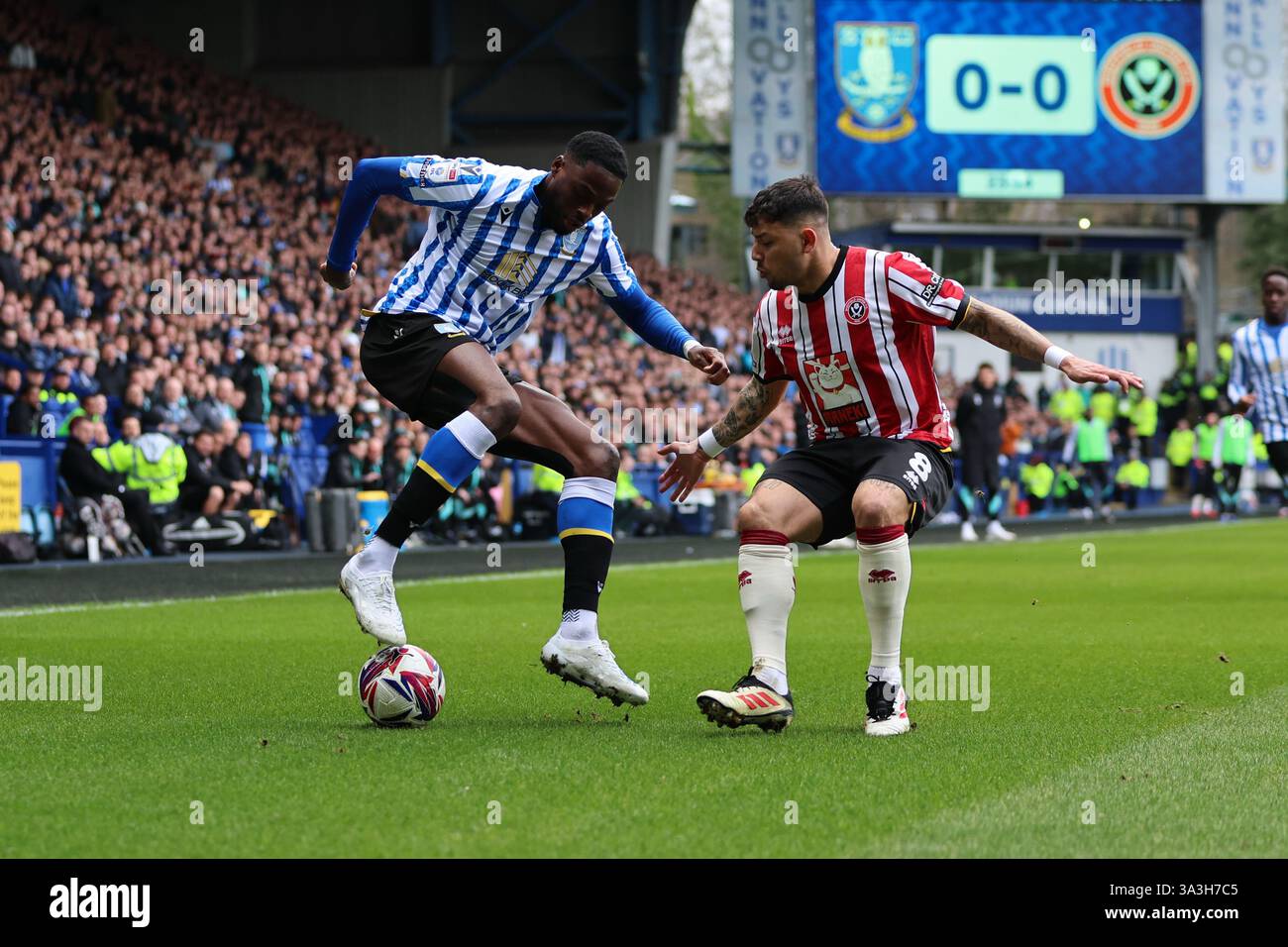 Dominic Iorfa of Sheffield Wednesday challenges Gustavo Hamer of ...