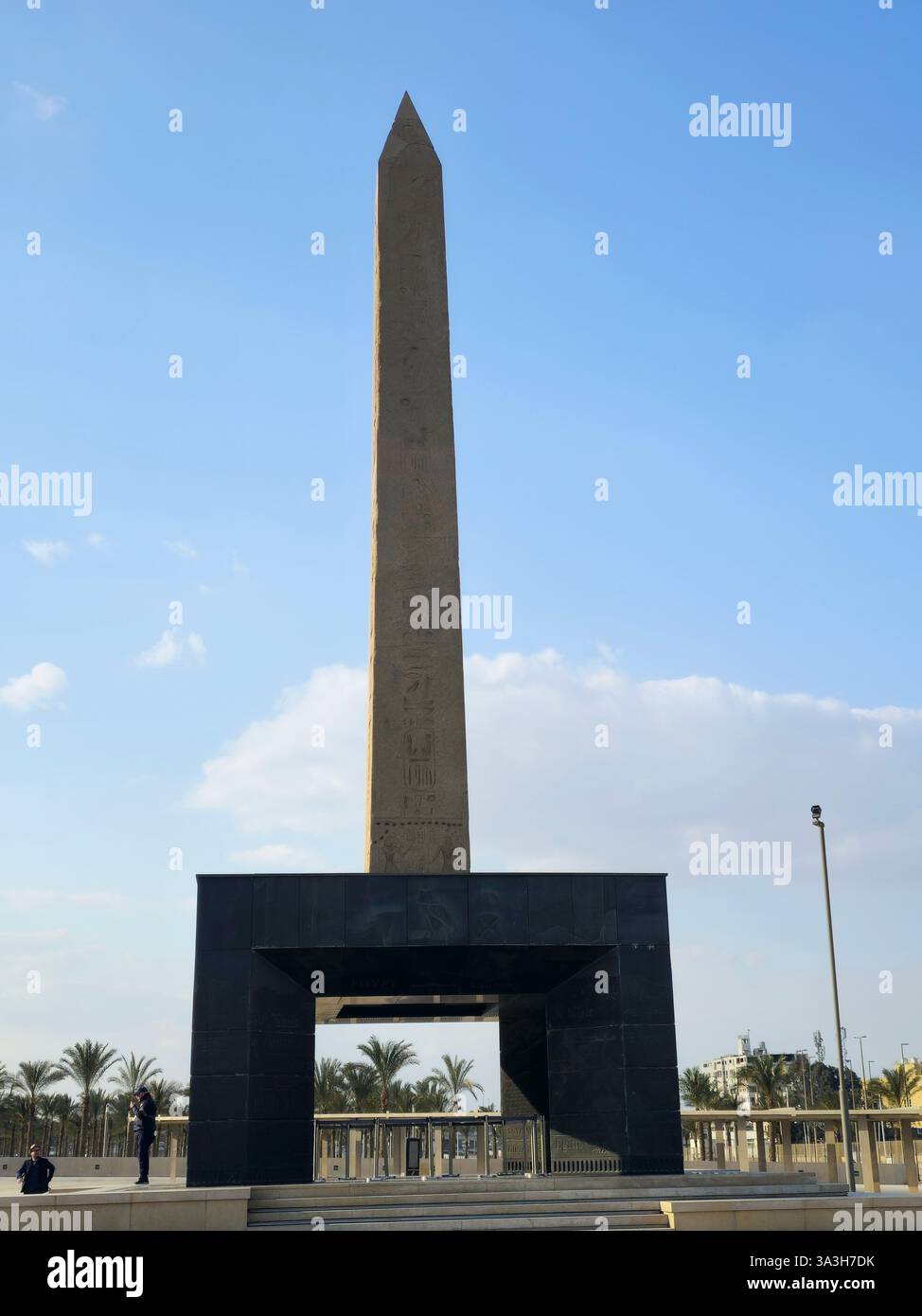 Giza, Egypt, February 22 2025: The Suspended obelisk from The Grand ...