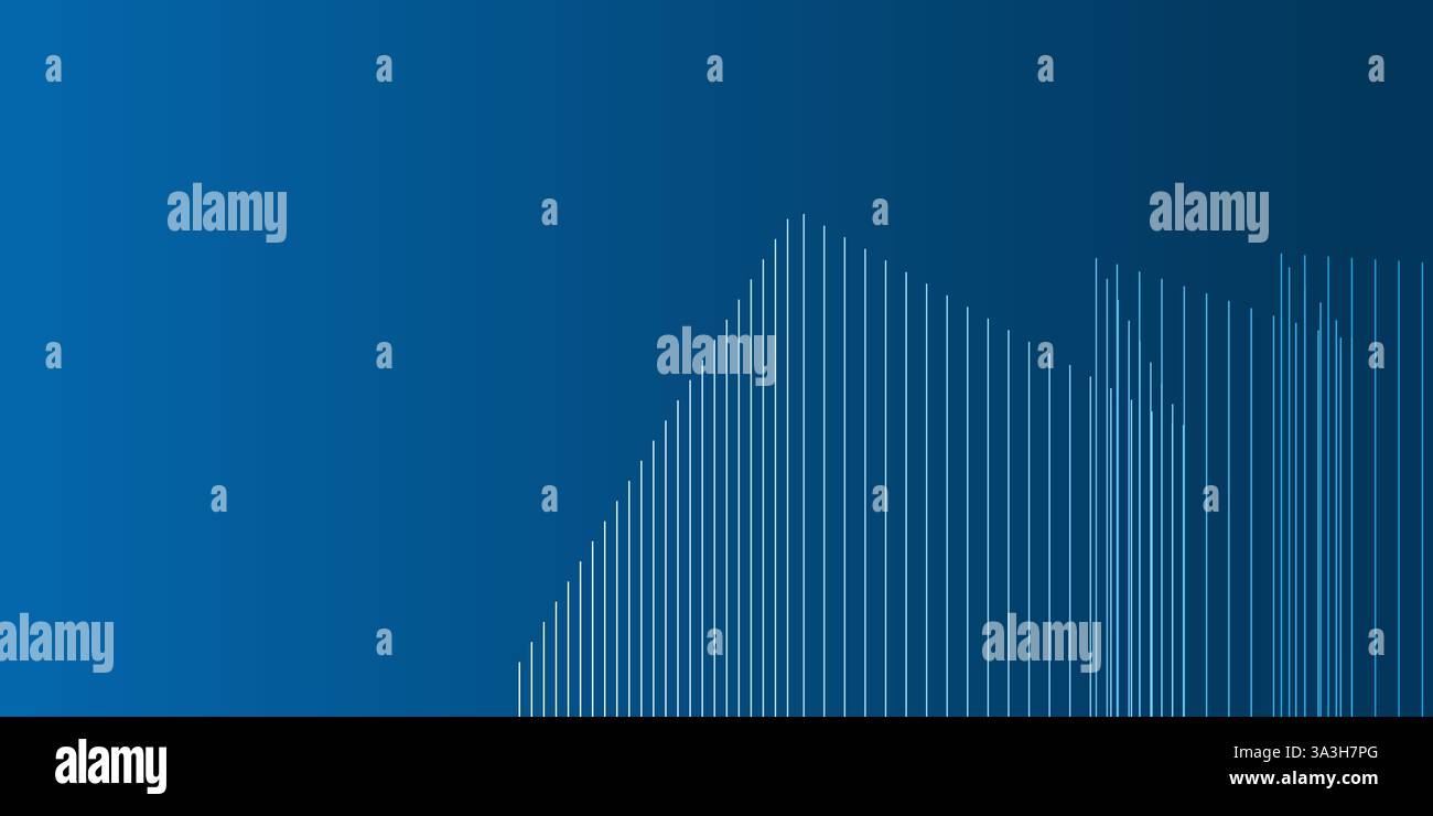 A sleek dark blue abstract background with wave lines and smooth ...