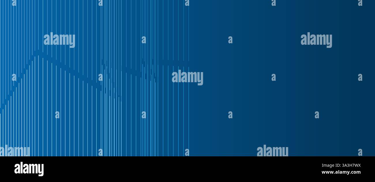 A sleek dark blue abstract background with wave lines and smooth ...