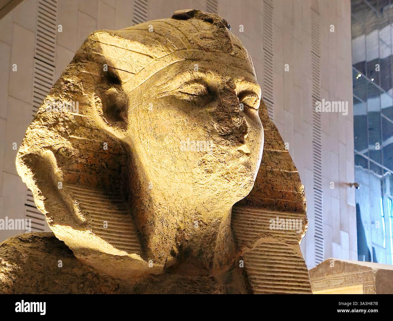 Giza, Egypt, February 22 2025: The Sphinx statue from The Grand ...