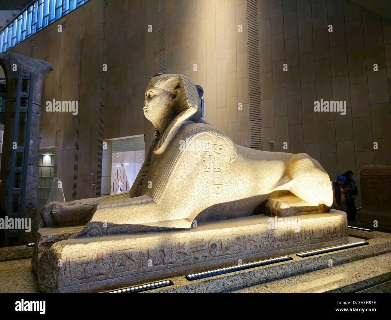Giza, Egypt, February 22 2025: The Sphinx statue from The Grand ...