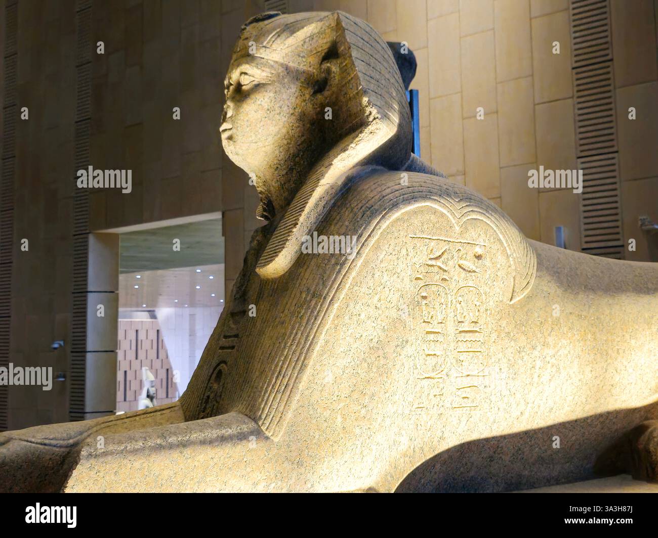 Giza, Egypt, February 22 2025: The Sphinx statue from The Grand ...
