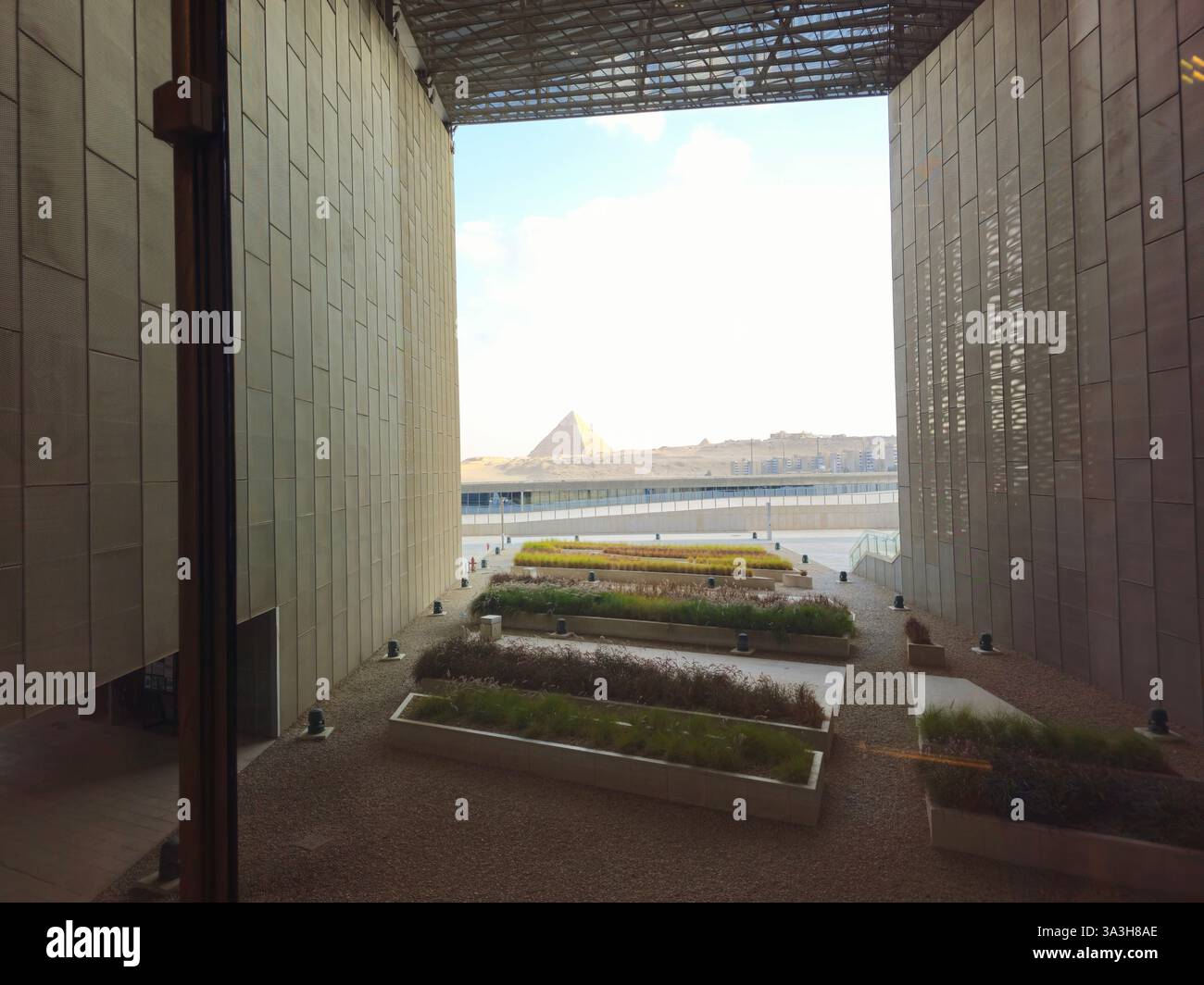 Giza, Egypt, February 22 2025: The pyramids view from The Grand ...