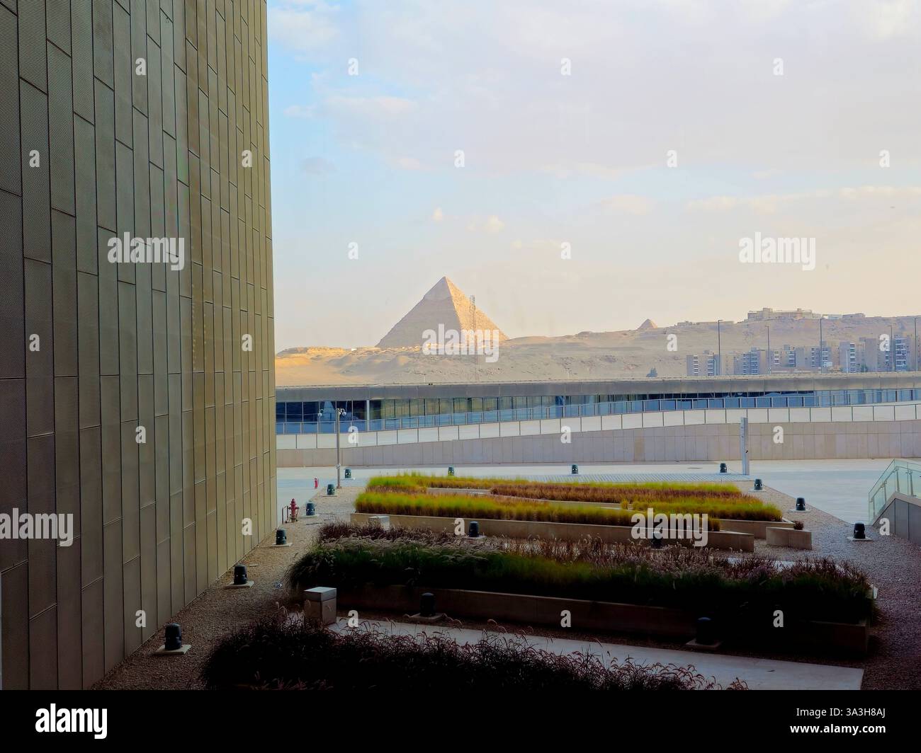 Giza, Egypt, February 22 2025: The pyramids view from The Grand ...