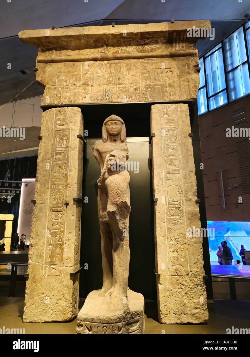 Giza, Egypt, February 22 2025: The monuments inside The Grand Egyptian ...