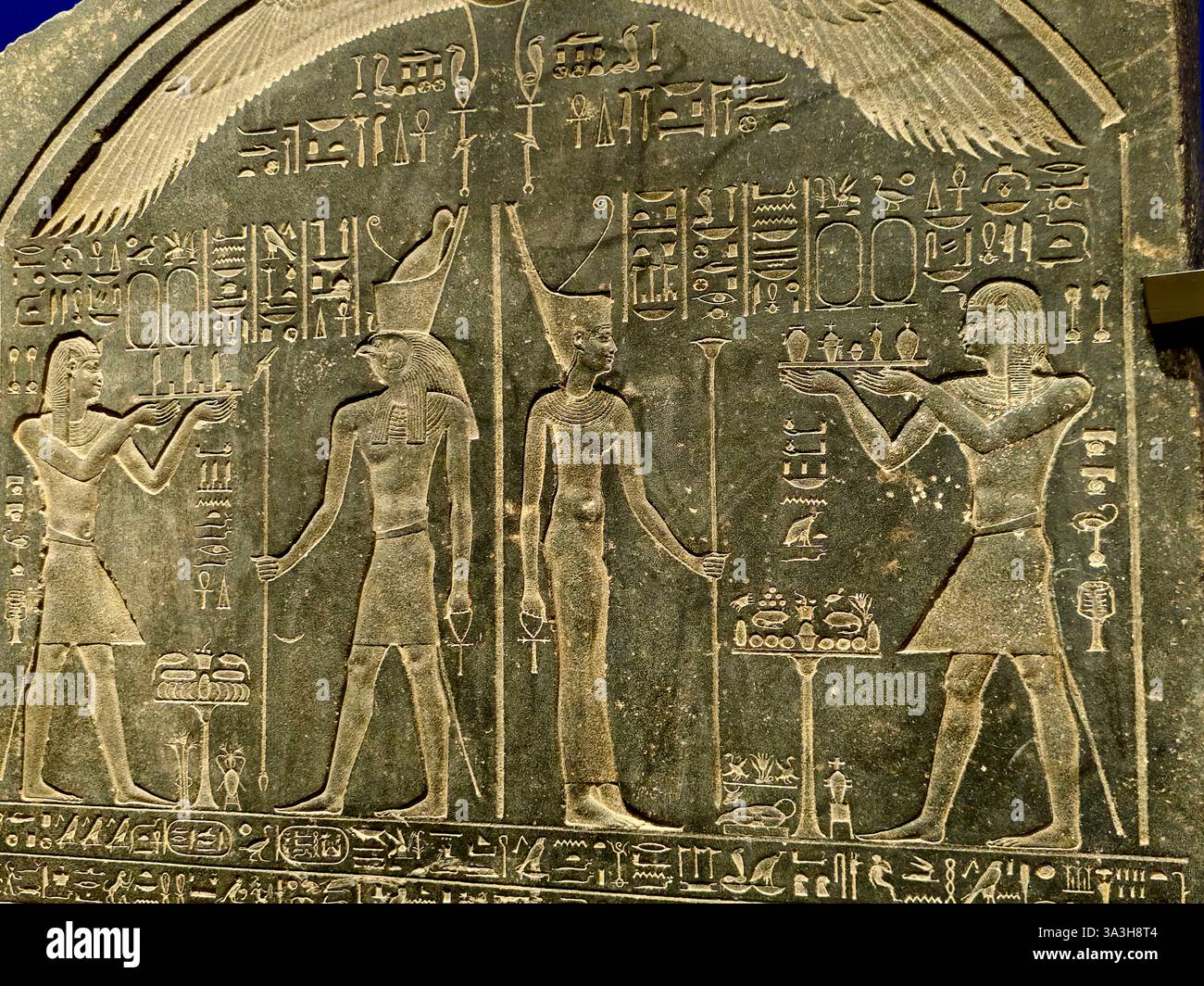 Giza, Egypt, February 22 2025: Donation stela of Ptolemy I from The ...