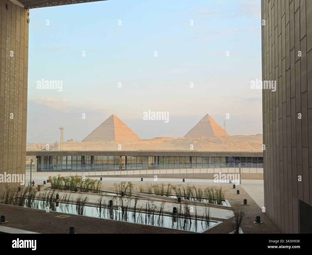Giza, Egypt, February 22 2025: The pyramids view from The Grand ...