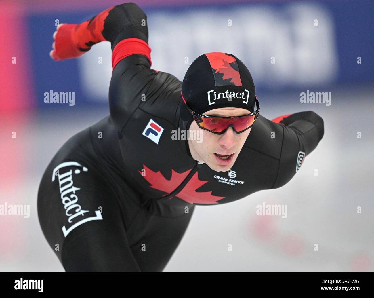 Connor Howe of Canada competes during the men's 1500 meters at the ISU ...