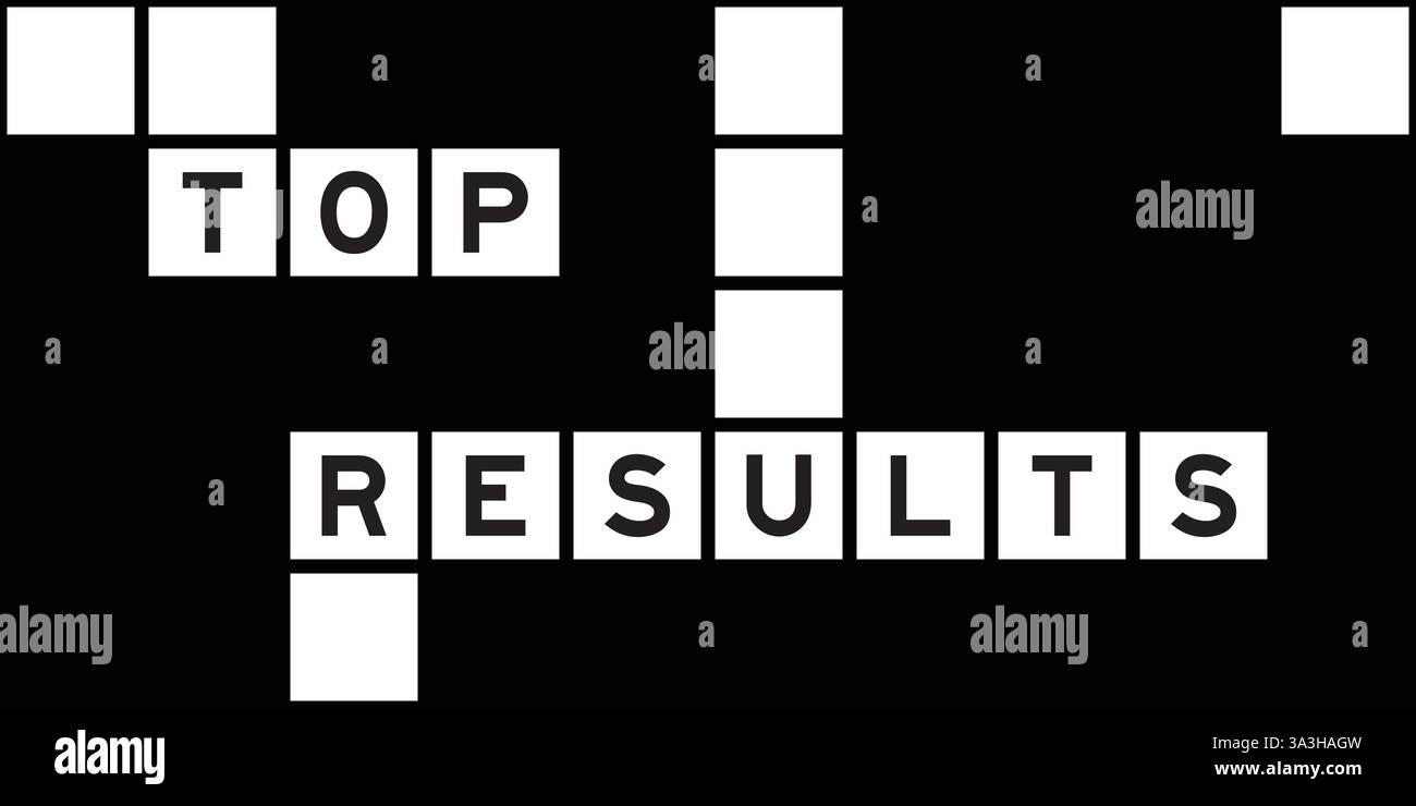Alphabet letter in word top results on crossword puzzle background ...