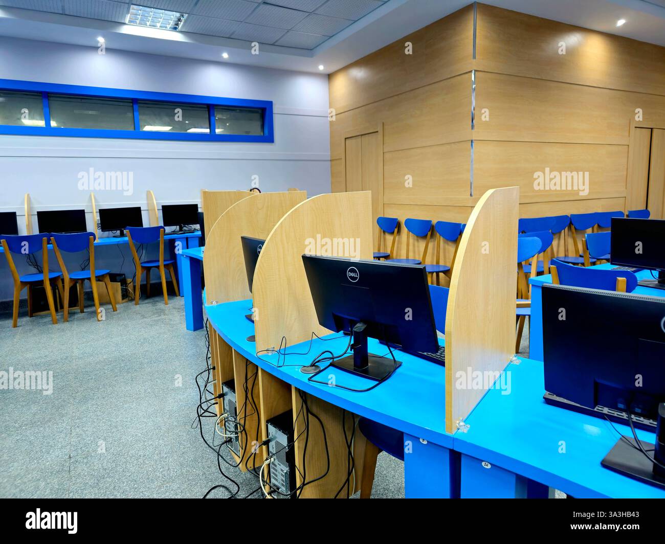 Cairo, Egypt, February 17 2025: computer lab class for students concept ...