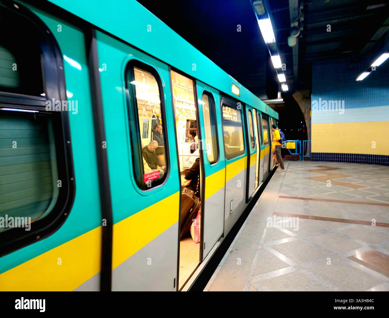 Cairo, Egypt, February 17 2025: The third line of The Cairo tunnel ...