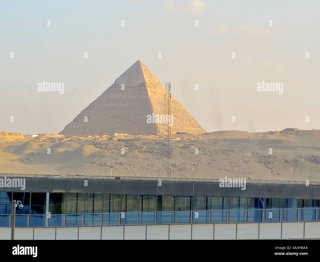 Giza, Egypt, February 22 2025: The pyramids view from The Grand ...