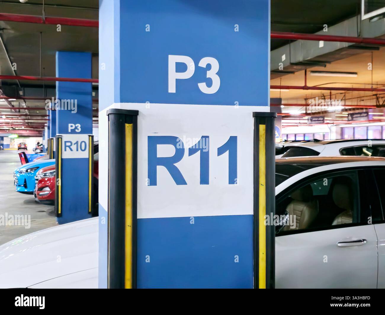 Cairo, Egypt, February 22 2025: a multilevel parking car lot building ...