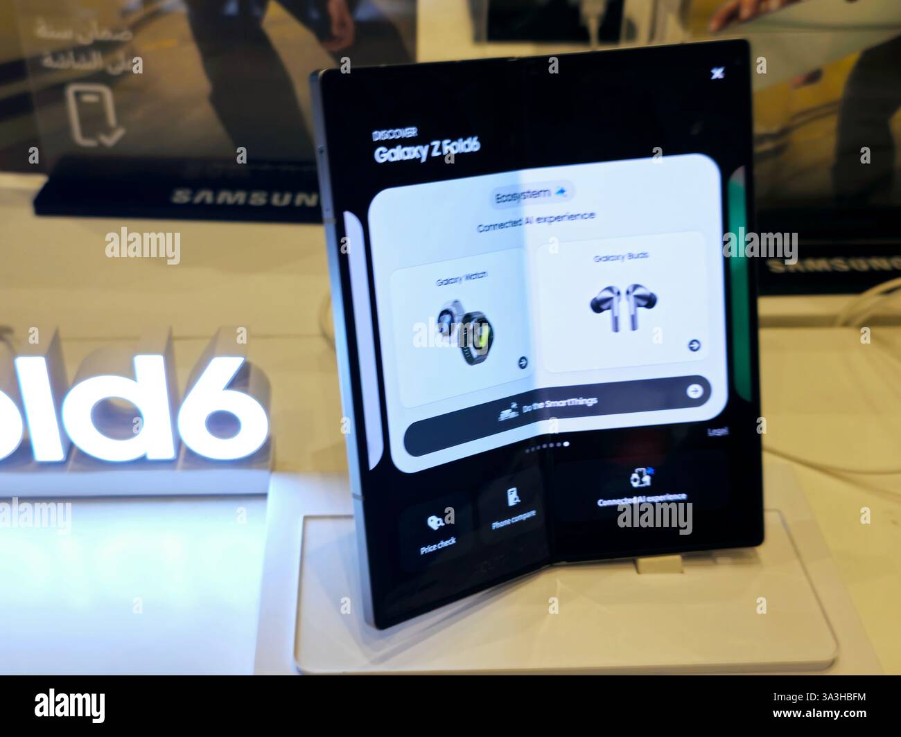 Cairo, Egypt, February 22 2025: Foldable Samsung Galaxy Z Fold6 ...