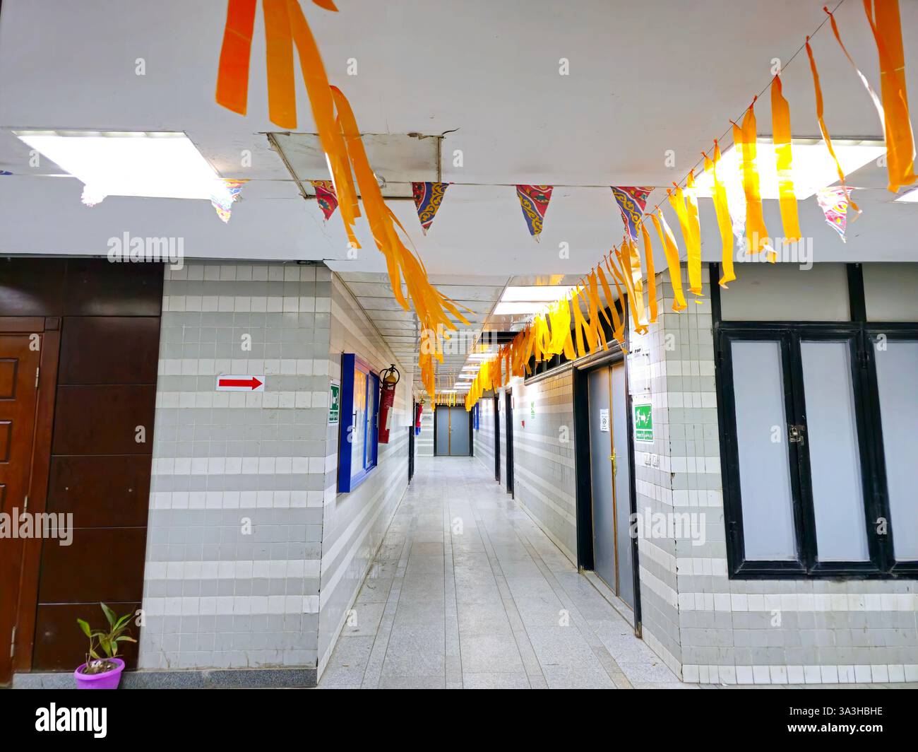 Cairo, Egypt, February 26 2025: Festive items of hanging Ramadan ...