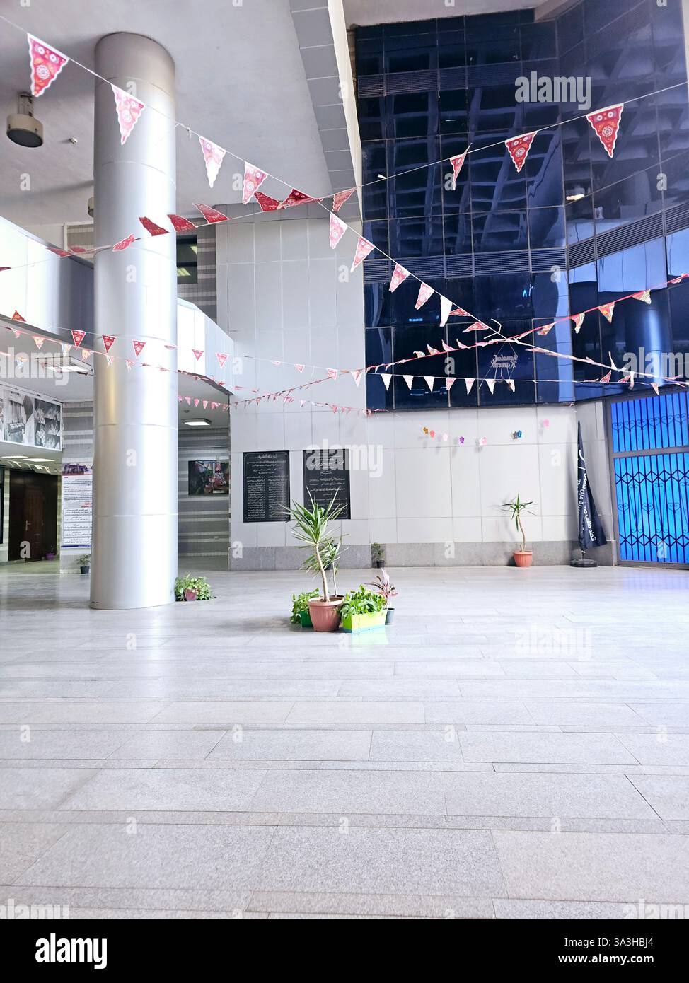 Cairo, Egypt, February 27 2025: Festive items of hanging Ramadan ...