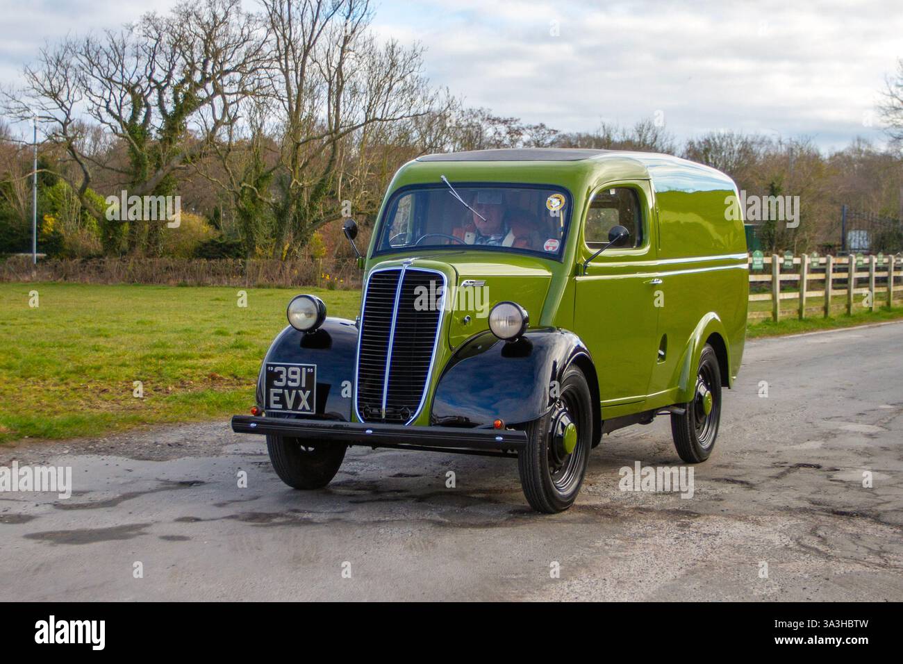1955 50s fifties Green Ford Thames Van Petrol 1172 cc, Ford Popular, or ...