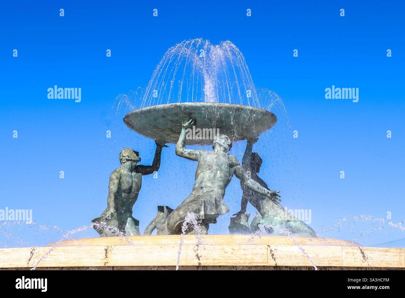 Valletta, Malta 27. September 2024, Bronze statues depicting ...
