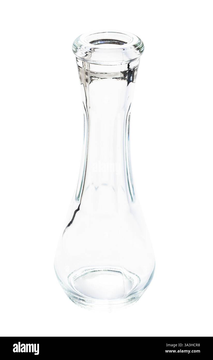 empty serbian vessel chokan for rakija brandy isolated on white ...