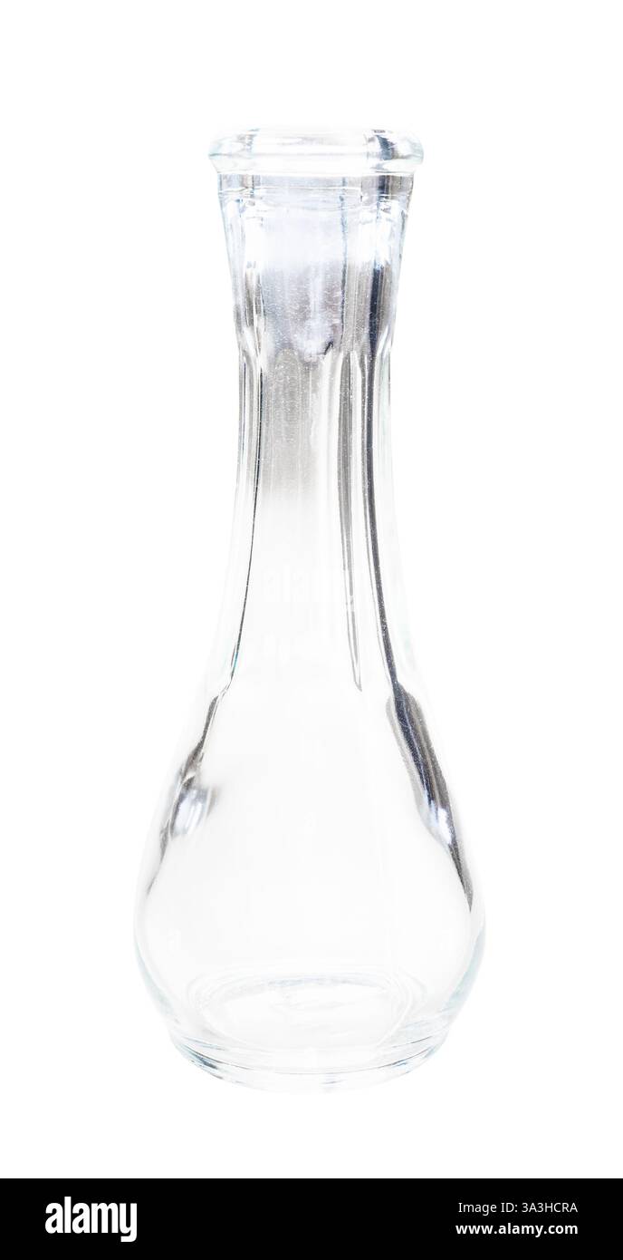 empty serbian flask chokan for rakia brandy isolated on white ...