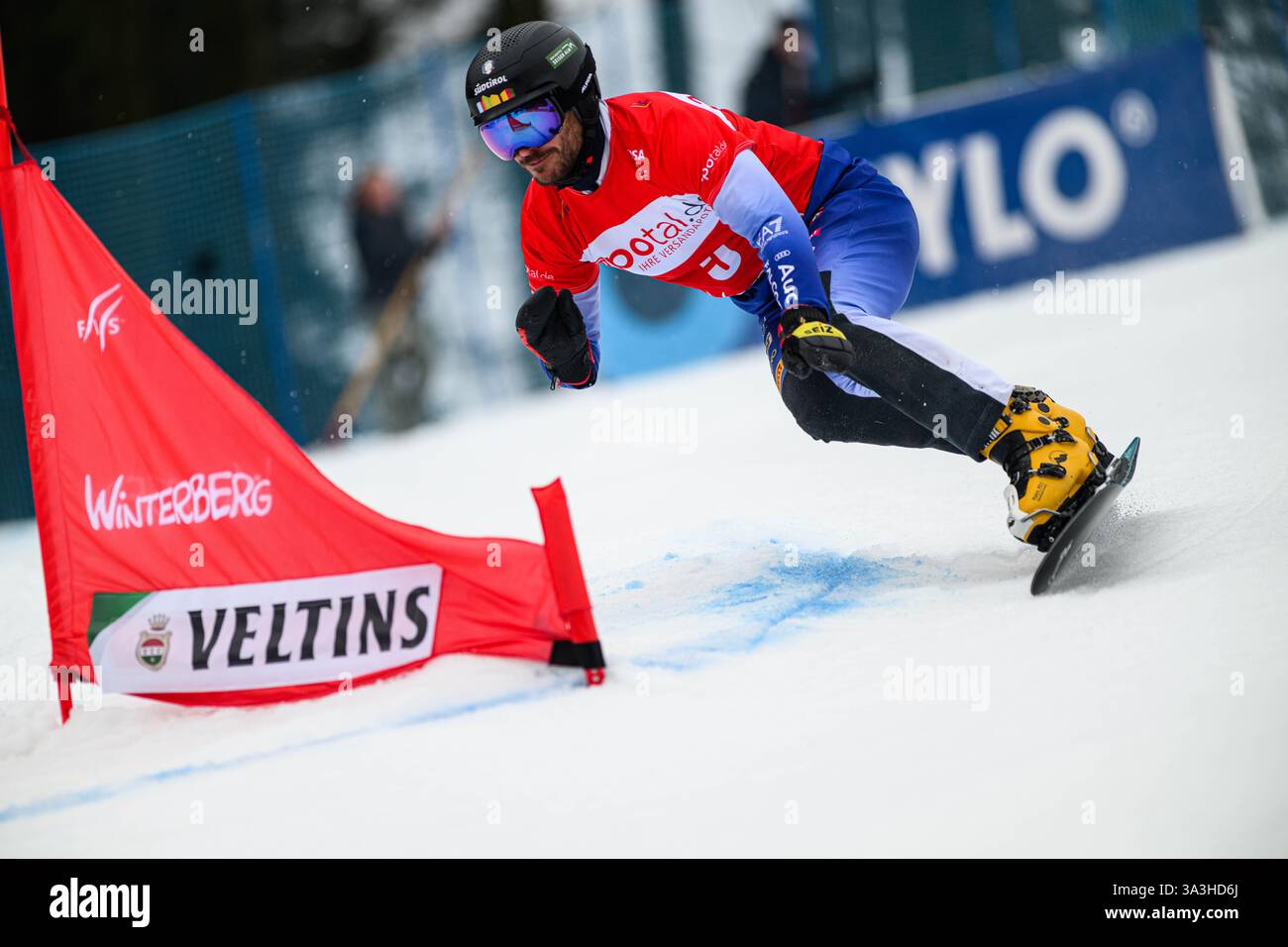WINTERBERG, GERMANY - 15 MARCH, 2025: MARCH Aaron - VISA FIS Snowboard ...