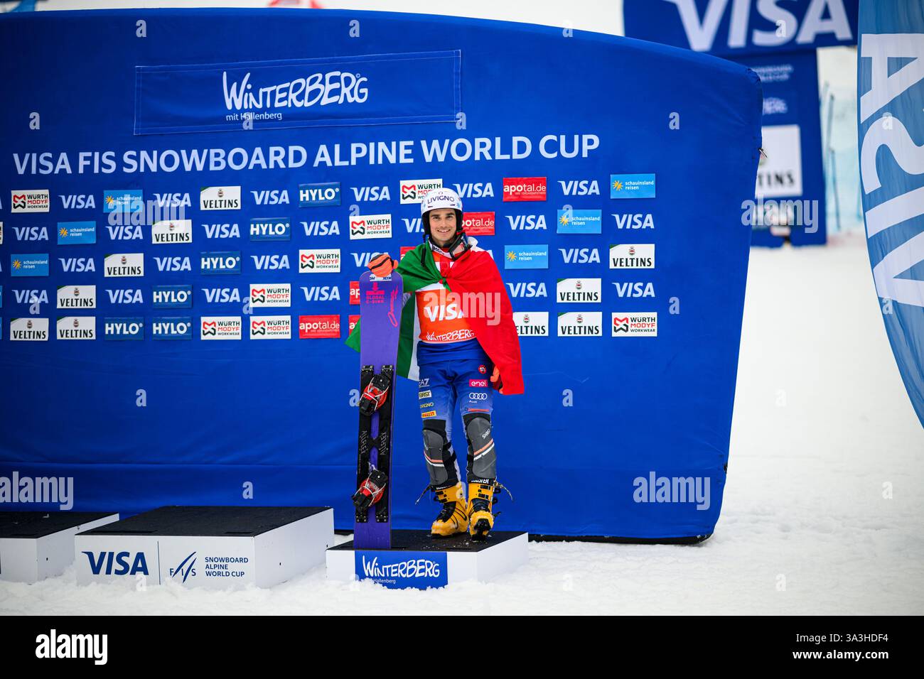 WINTERBERG, GERMANY - 15 MARCH, 2025: BORMOLINI Maurizio, ITA - VISA FIS Snowboard Alpine World ...