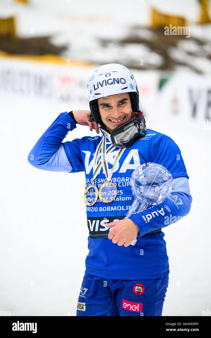 WINTERBERG, GERMANY - 15 MARCH, 2025: BORMOLINI Maurizio, ITA - VISA FIS Snowboard Alpine World ...