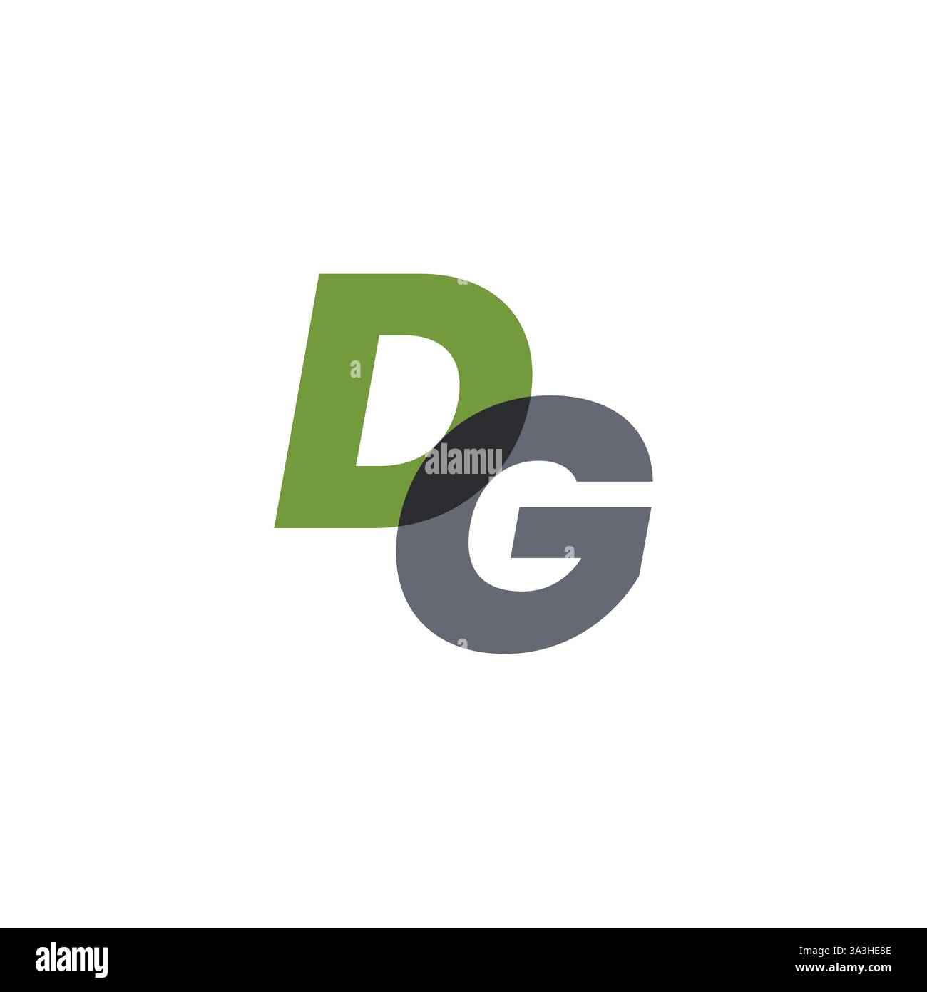 Initial DG Letter Logo With Creative Modern Business Typography Vector ...
