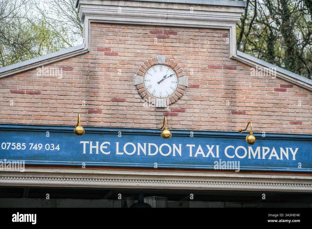 Rust, Germany. 15th Mar, 2025. The entrance sign to the attraction "The ...