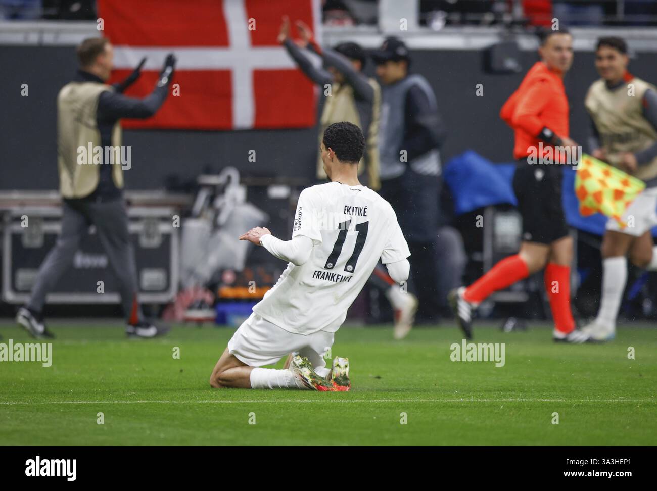 Football, Europa League, Round of 16 second leg, 2024/2025, Eintracht ...
