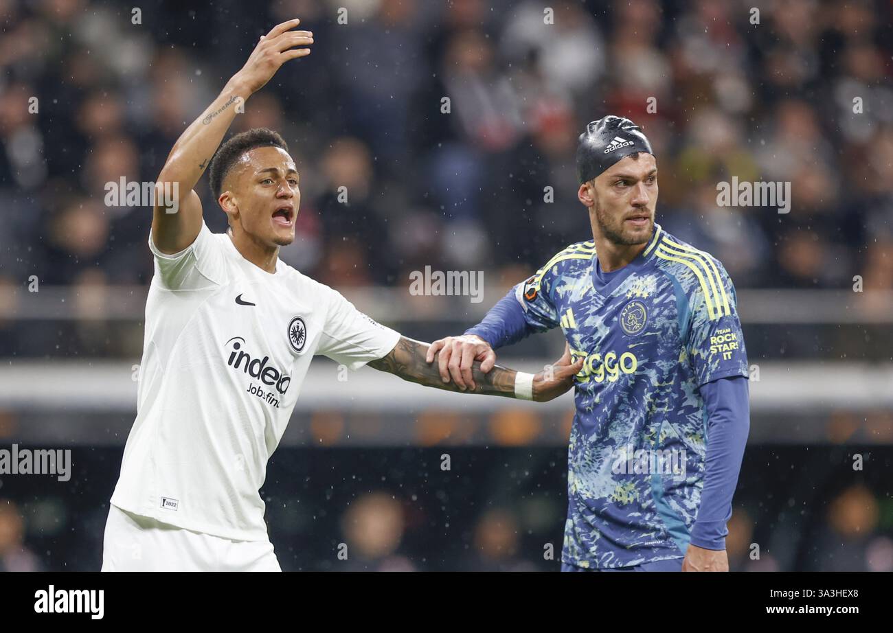 Football, Europa League, round of 16 second leg, 2024/2025, Eintracht ...