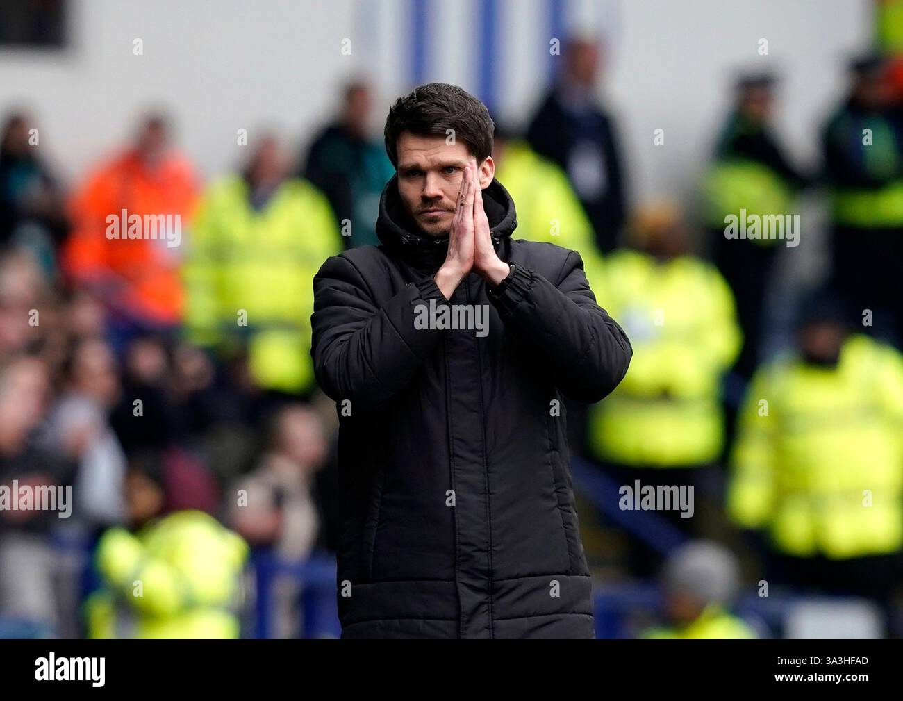 Sheffield, England, 16th March 2025. Danny Rohl manager of Sheffield ...