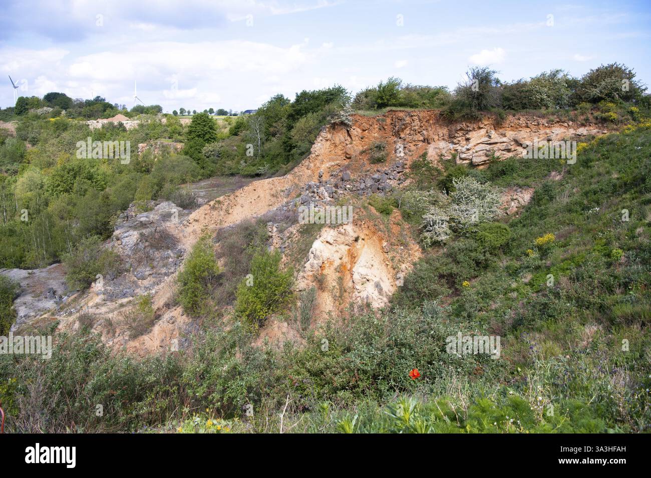 Disused quarry, nature returns, quarry has been developed into a ...