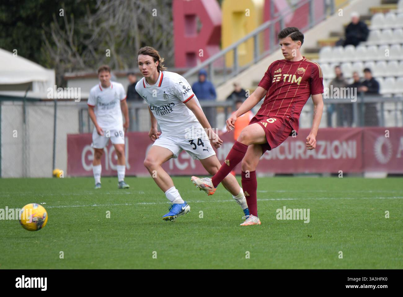 Rome, Italy. 16th March, 2025. Alessandro Romano (AS Roma) during the ...