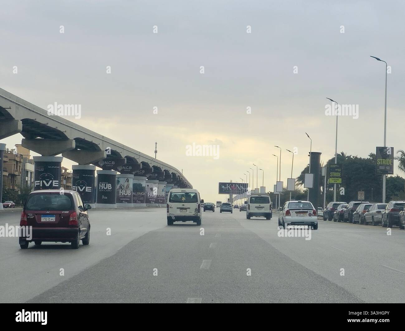 Cairo, Egypt, February 7 2025: monorail project site that is under ...